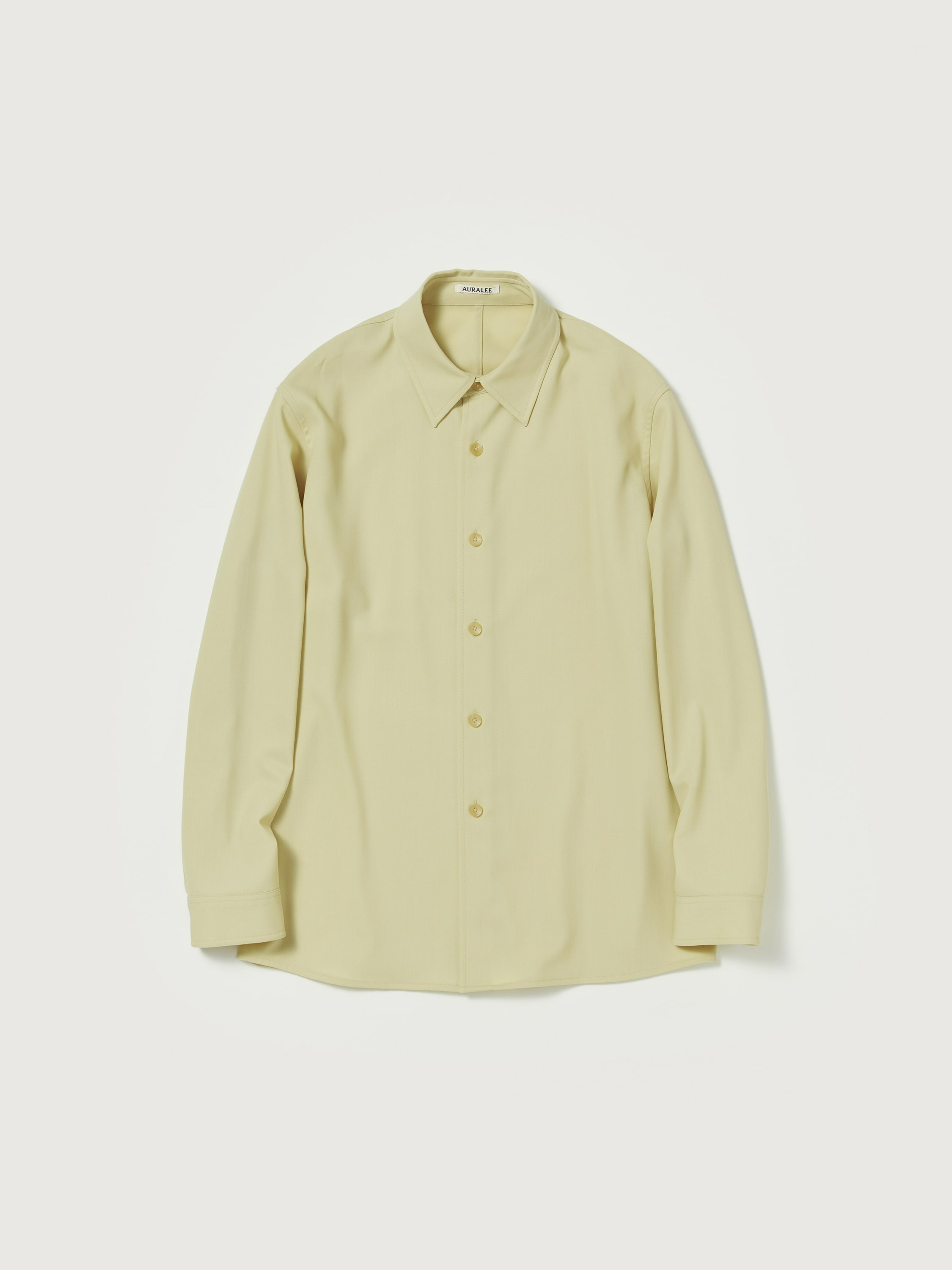 오라리 오라리 AURALEE 24SS HARD TWIST WOOL DOBBY SHIRT 하드 트위스트 울도비 셔츠 - 위시버킷