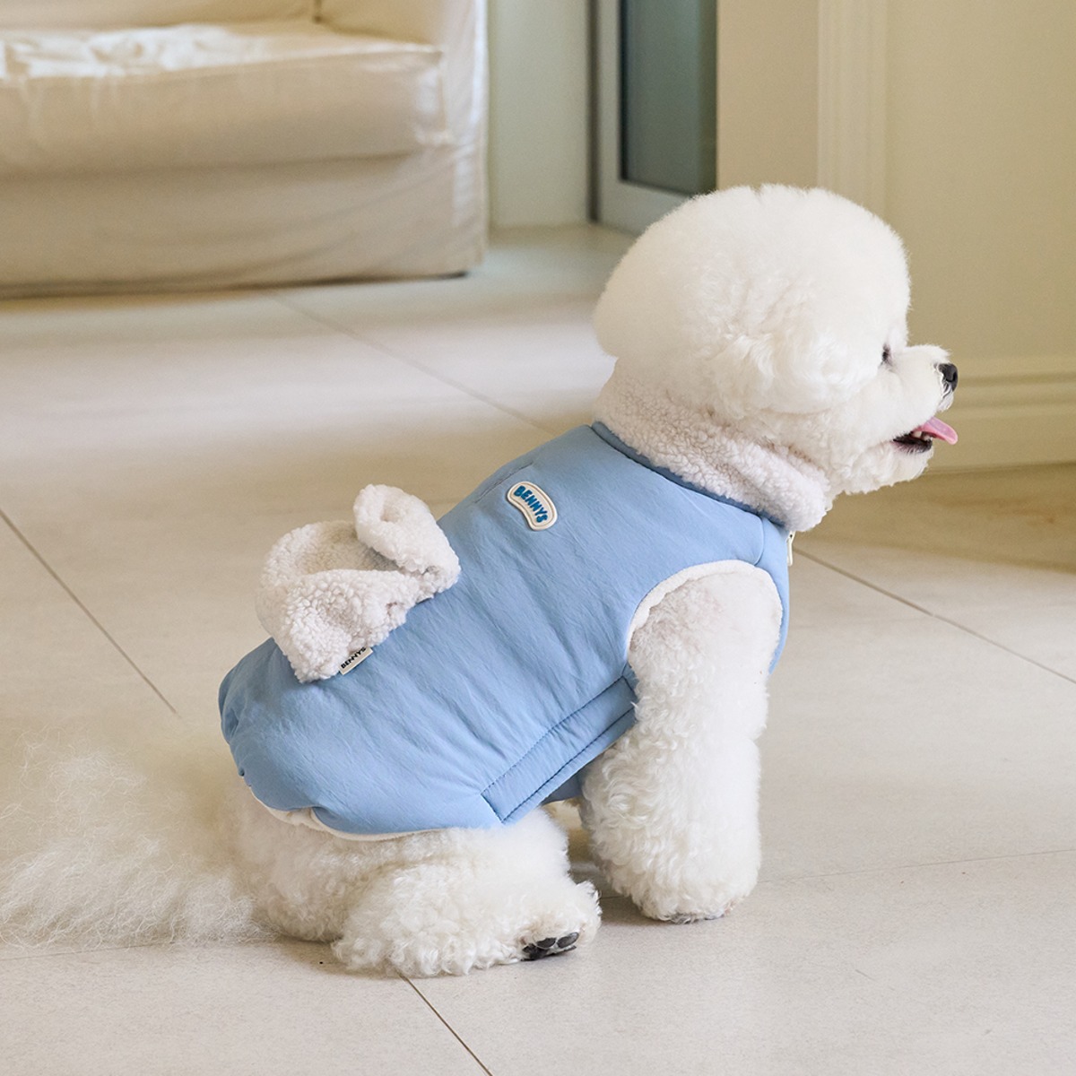 베니즈 COMFY VELCRO SHORT PADDING (BLUE) - 위시버킷