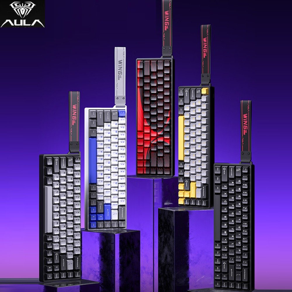 AULA 독거미 AULA WiN 60/68HE 마그네틱 유선 기계식 게이밍 키보드 8KHz RGB램프 메탈보강판 0.02mm ...