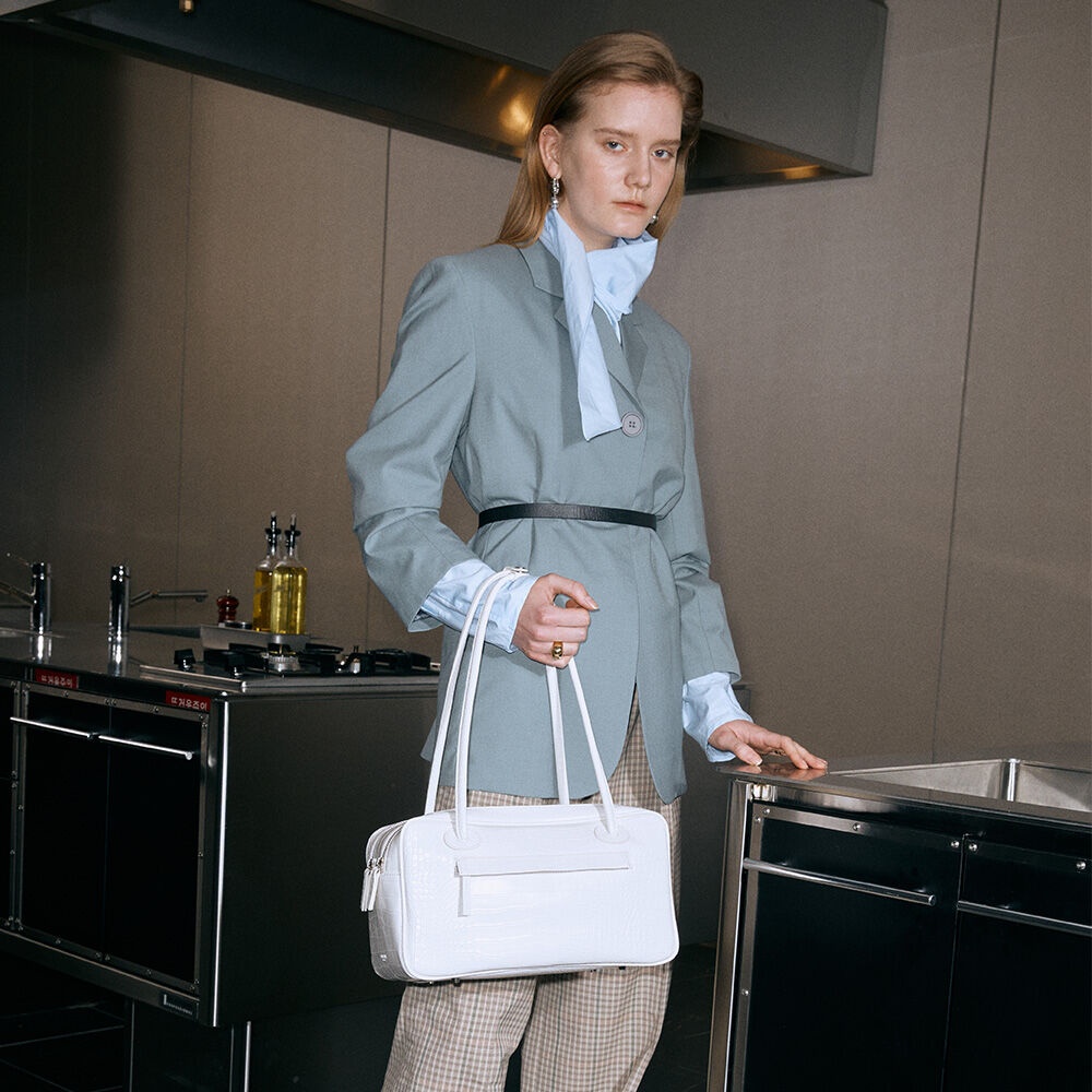 크리스틴프로젝트 TWO ZIPPER BAG DINNER BOX(SALT) - 위시버킷