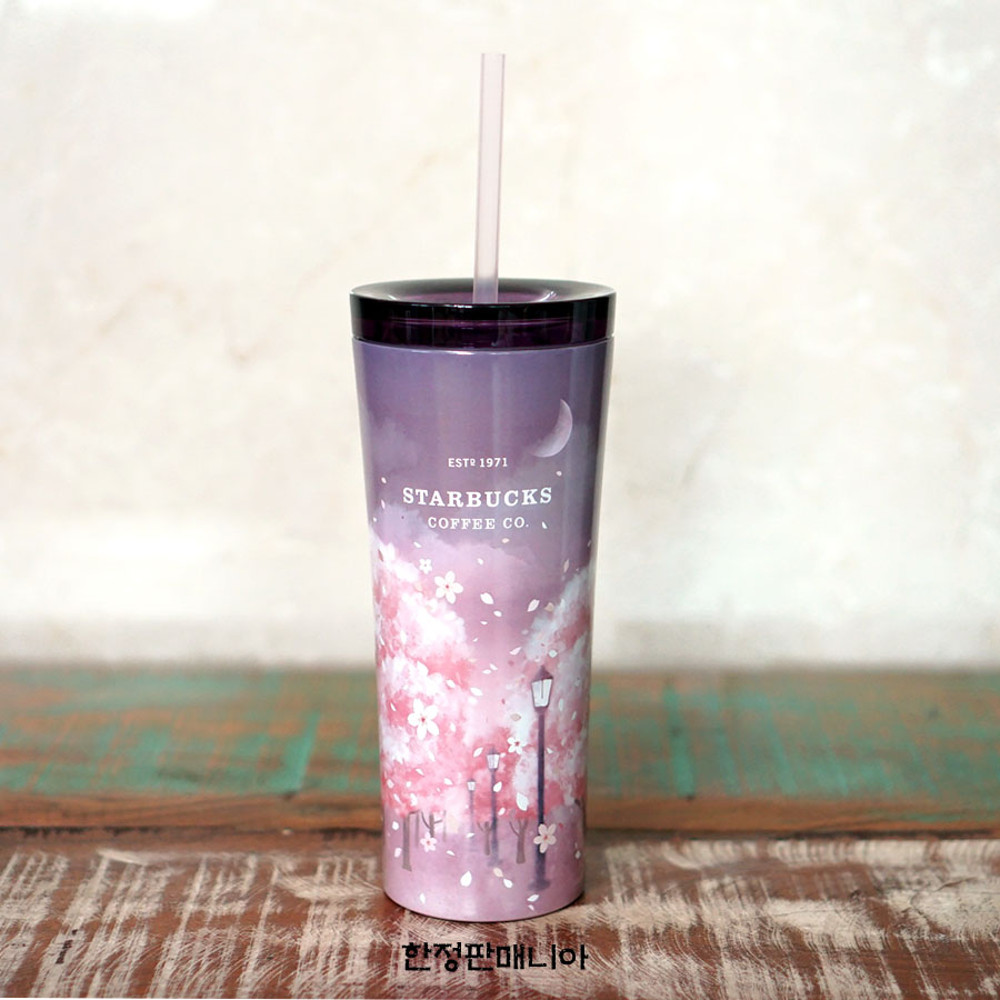 스타벅스 스타벅스 SS 벚꽃길 파인니 콜드컵 473ml,2021 체리블라썸 MD - 위시버킷