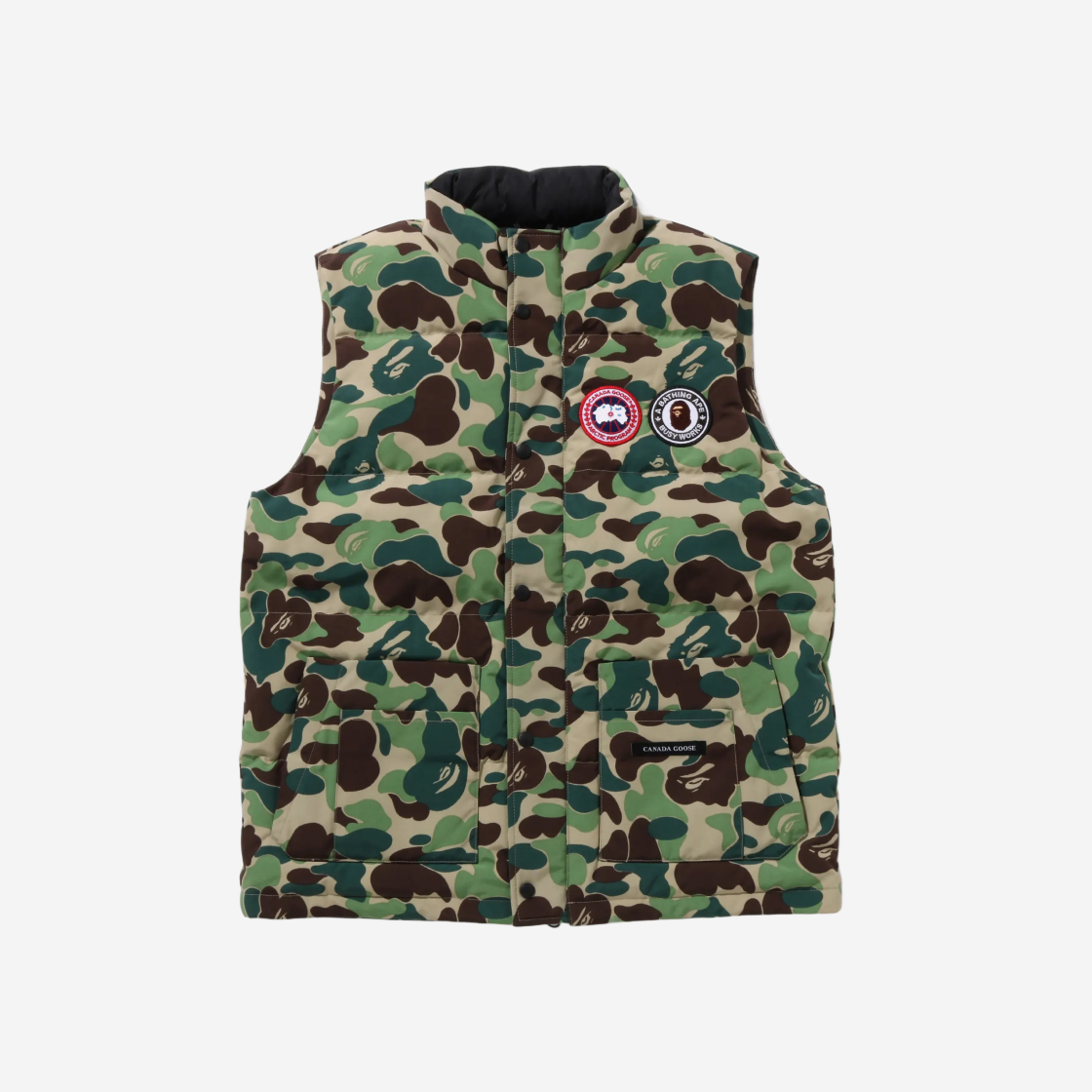 베이프 BAPE x Canada Goose Freestyle Vest Green - 위시버킷