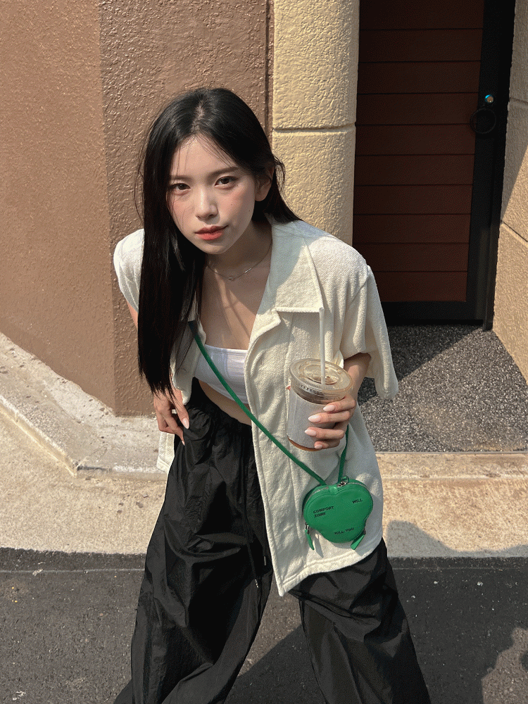 배드레스 Unisex 에그 테리 가디건 아이보리 위시버킷