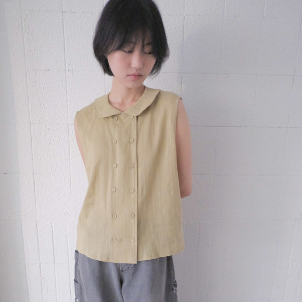 콜하그 button sleeveless BL (2c) - 위시버킷