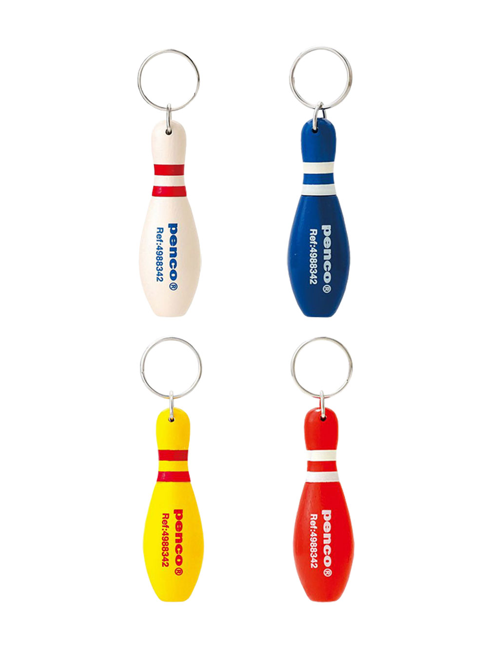 탭 BOWLING PIN BALL PEN KEY RING (4Color) - 위시버킷