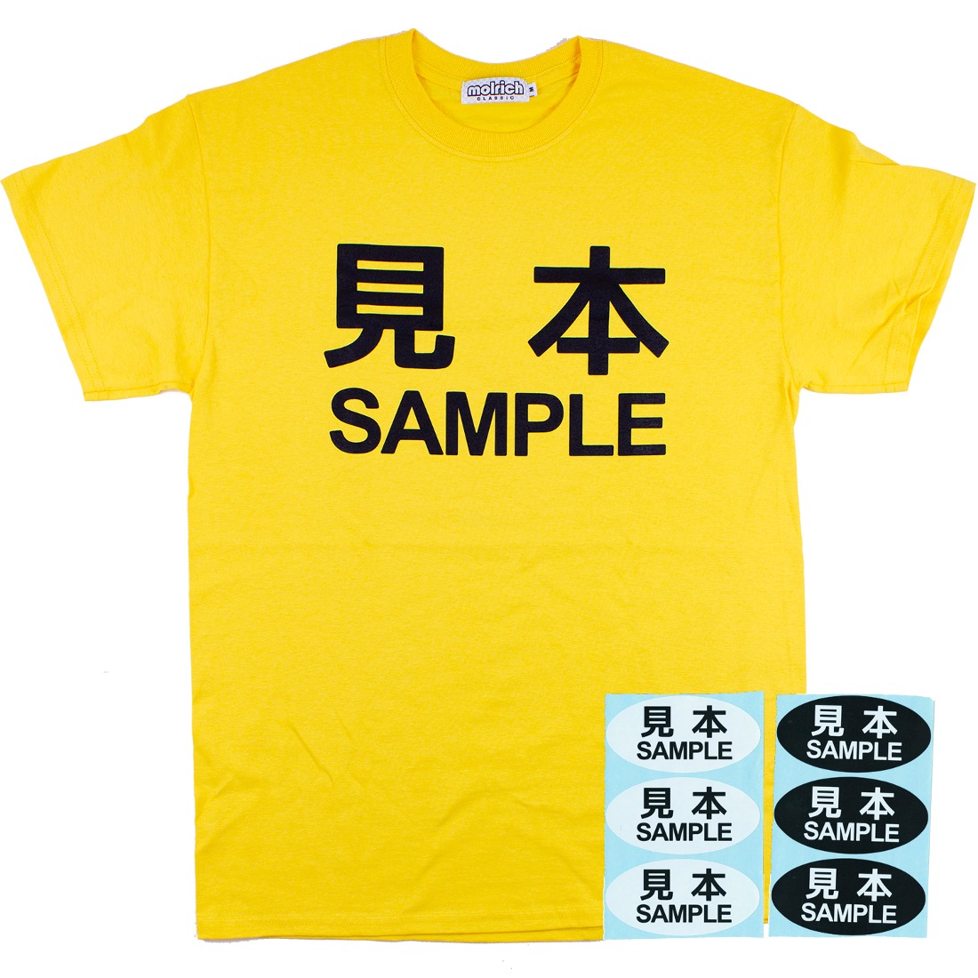 MOLRICH 見本 SAMPLE tee + sticker (yellow) - 위시버킷