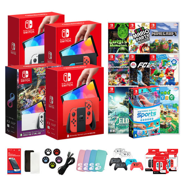 닌텐도 닌텐도 스위치 OLED 본체 선택 + 게임팩 선택 + 악세서리 올인원 패키지 - 위시버킷