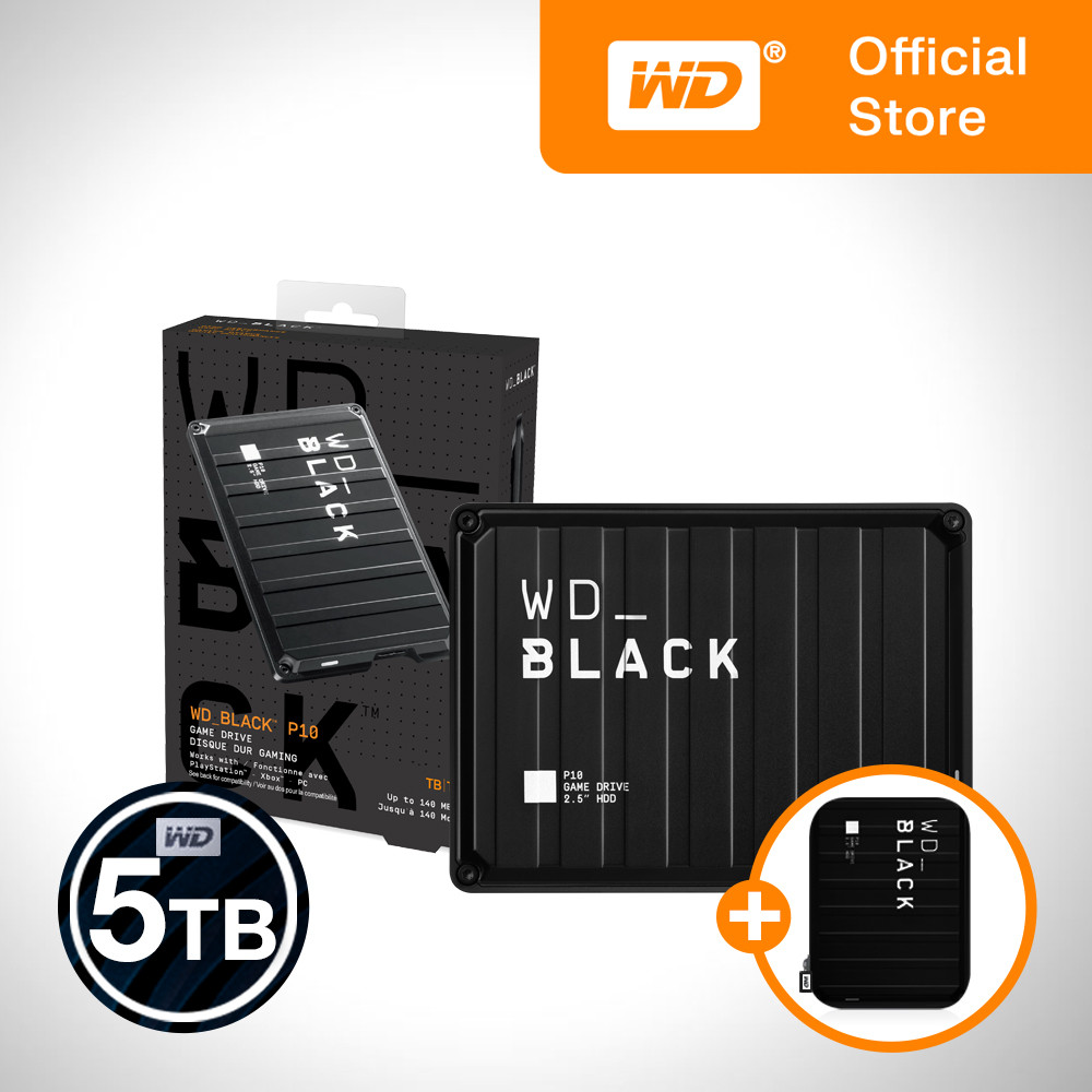 WD WD BLACK P10 GAME DRIVE 외장하드 5TB [파우치증정/우체국택배] - 위시버킷