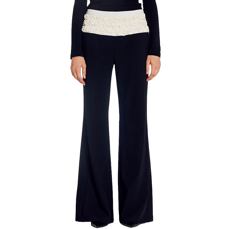 런웨이티켓 [RUNWAY TICKET] (2차 프리오더)Lace Flower Icing Casual Pants - RUNWAY ...