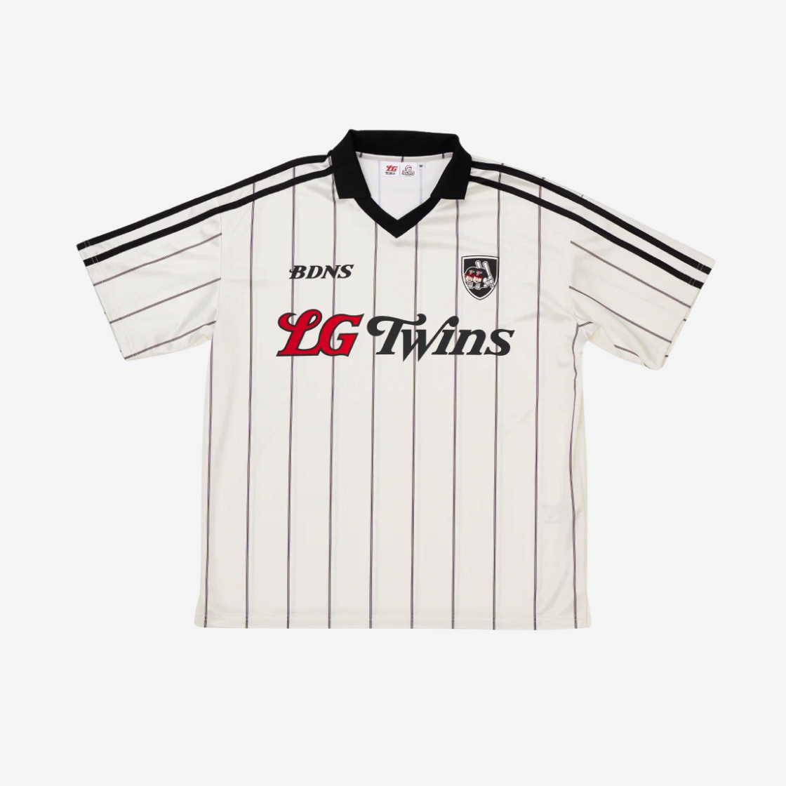 엘지트윈스 BDNS x LG TWINS Classic Logo Stripe Jersey White - 위시버킷