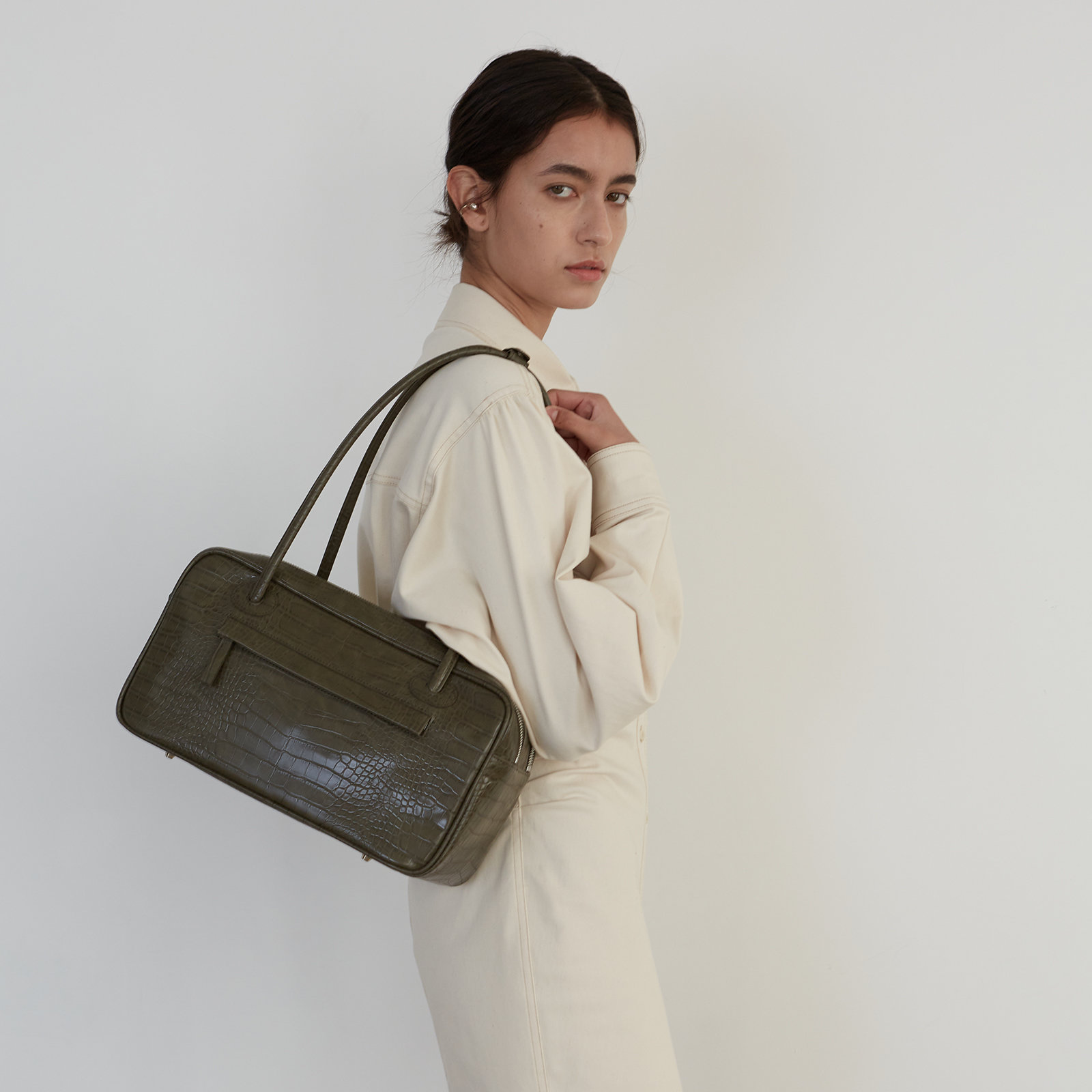 크리스틴프로젝트 TWO ZIPPER BAG DINNER BOX(MATCHA) - 위시버킷