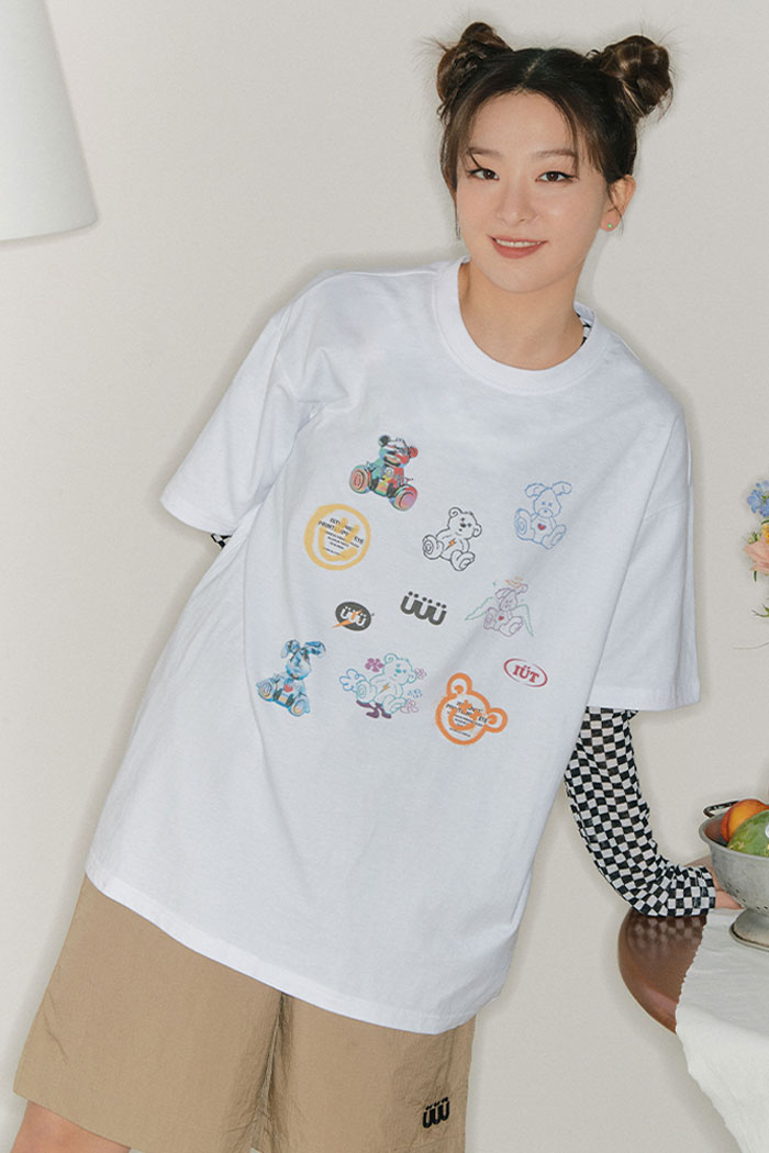 이스트쿤스트 [슬기 착용]IK COLLECTION TEE[WHITE] - 위시버킷