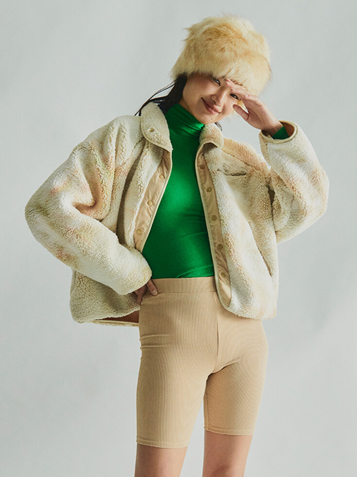 딜라잇풀 Cloud Fleece Jacket - Custard Cream - 위시버킷