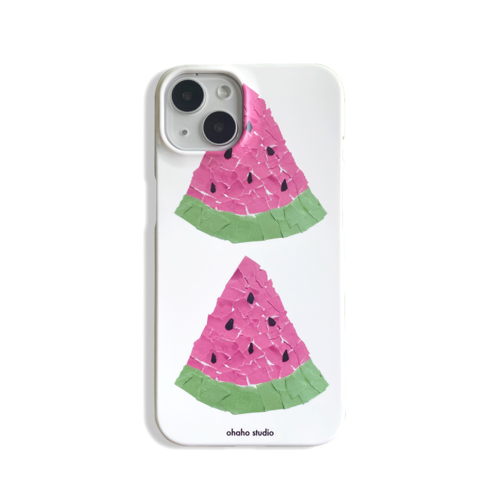 오하호 스튜디오 Watermelon Phone case 수박 케이스 [오하호 스튜디오] - 위시버킷