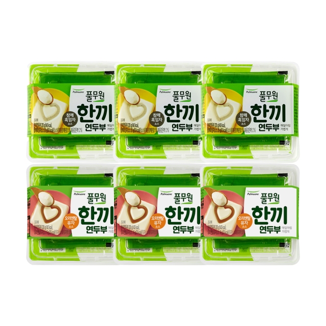풀무원 한끼연두부 2종 12EA (참깨흑임자+오리엔탈유자) - 위시버킷