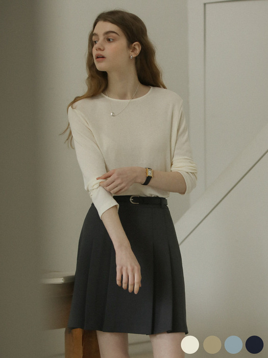 틸아이다이 Modal basic slim t-shirt[4color] - 위시버킷