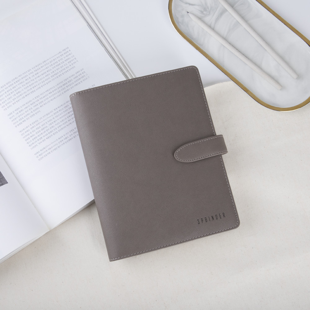 3P바인더 3P바인더 베이직 바인더 커버 A5 20공 인조 가죽 다이어리 플래너 - 위시버킷