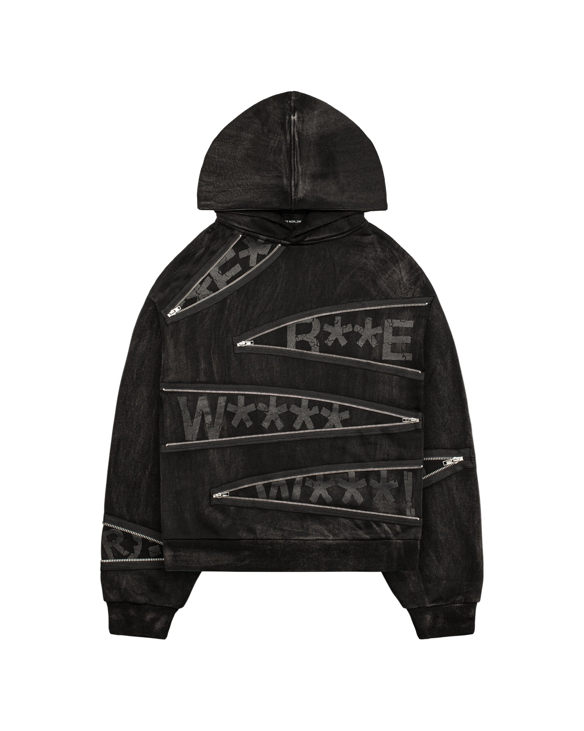 레이서 월드와이드 Washed Unzip Hoodie - S - 위시버킷