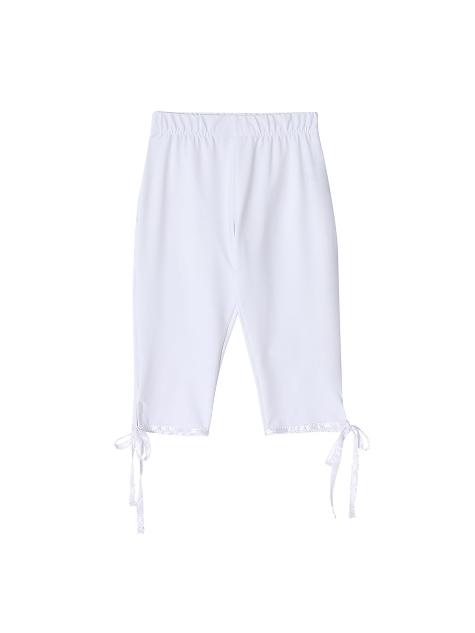 크랭크 FRILL STRING CAPRI PANTS_WHITE - 위시버킷