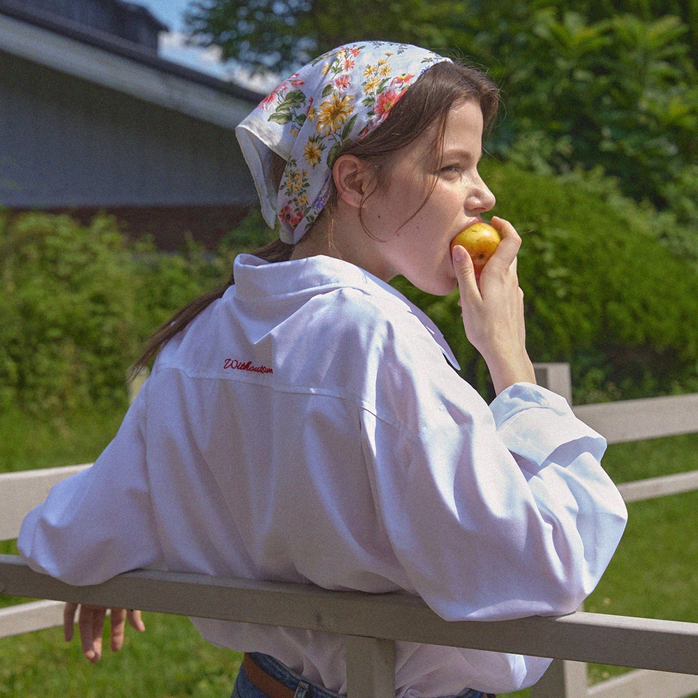 위드아웃썸머 [29CM 단독]Basic logo shirt_white - 위시버킷