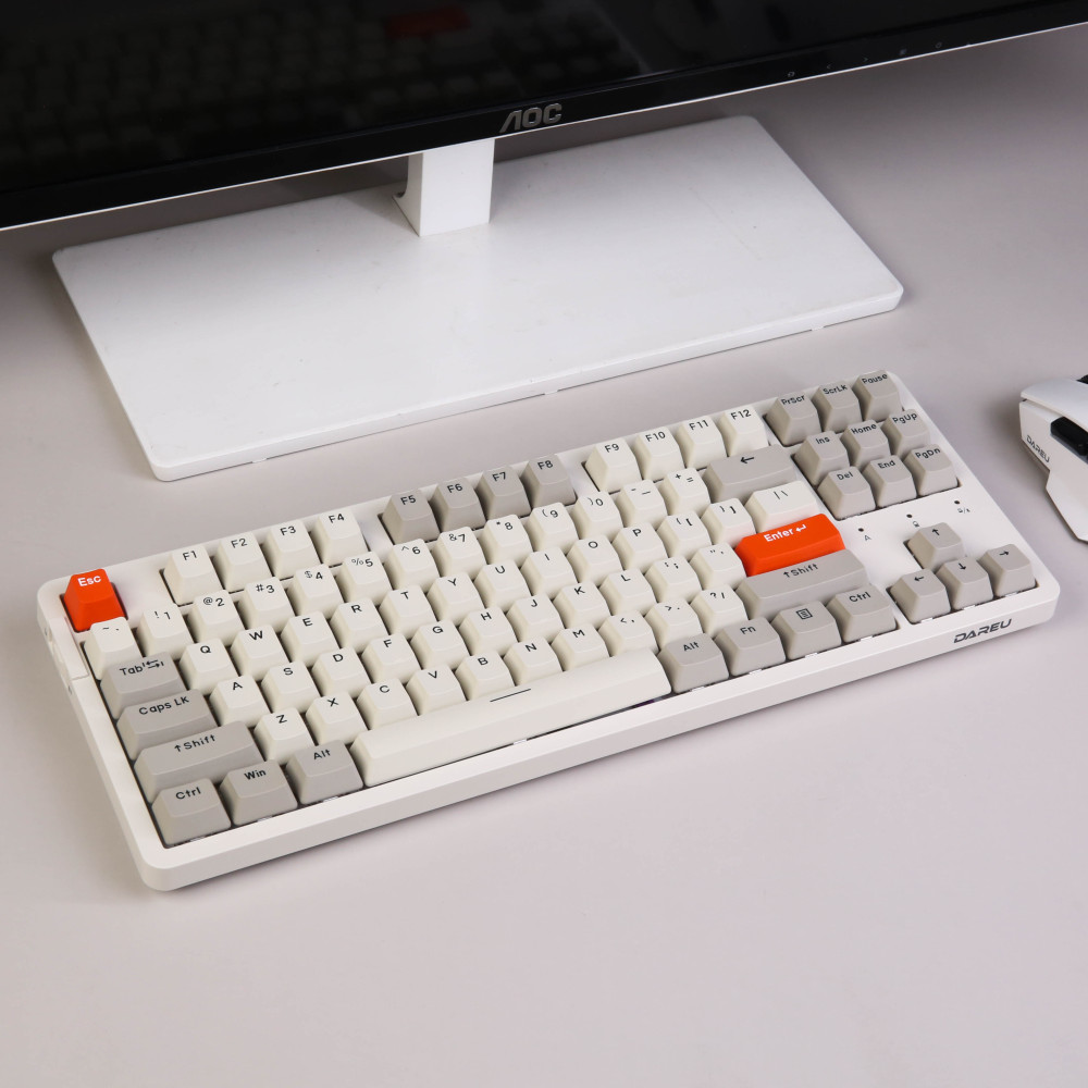 DAREU 다얼유 A87 Pro 가스켓 유 무선 기계식키보드 스카이축 (레트로베이지) - 위시버킷