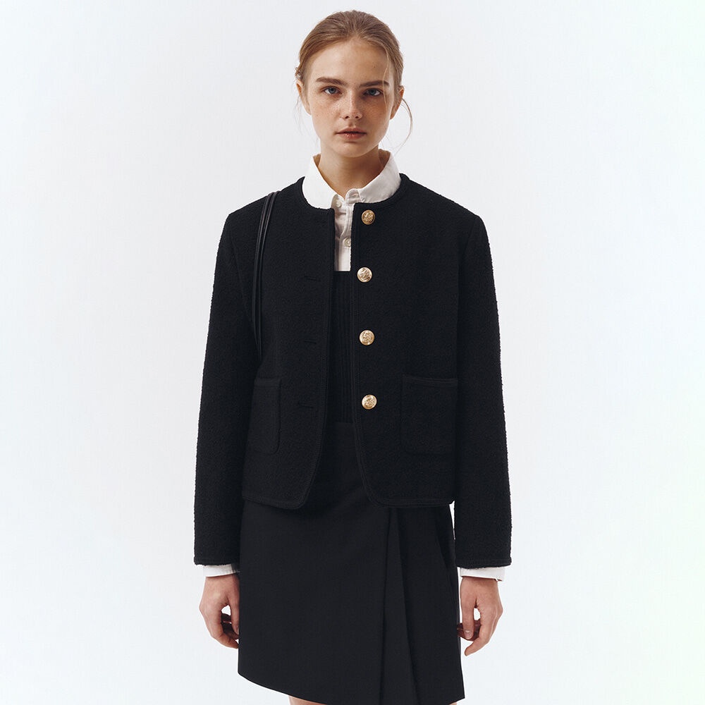 던스트 CLASSIC BOUCLE TWEED JACKET BLACK_UDJA3A204BK - 위시버킷