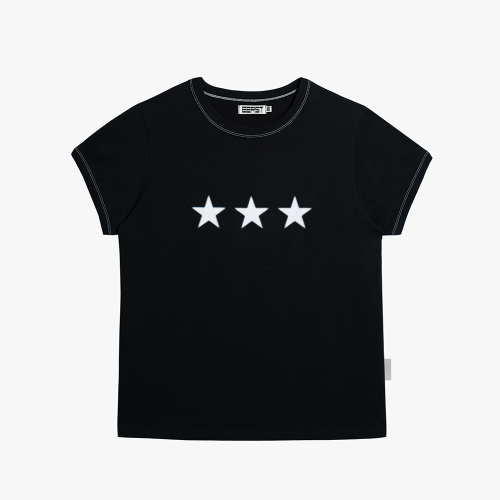 이어스트 Star Ringer T-shirt [Black] - 위시버킷