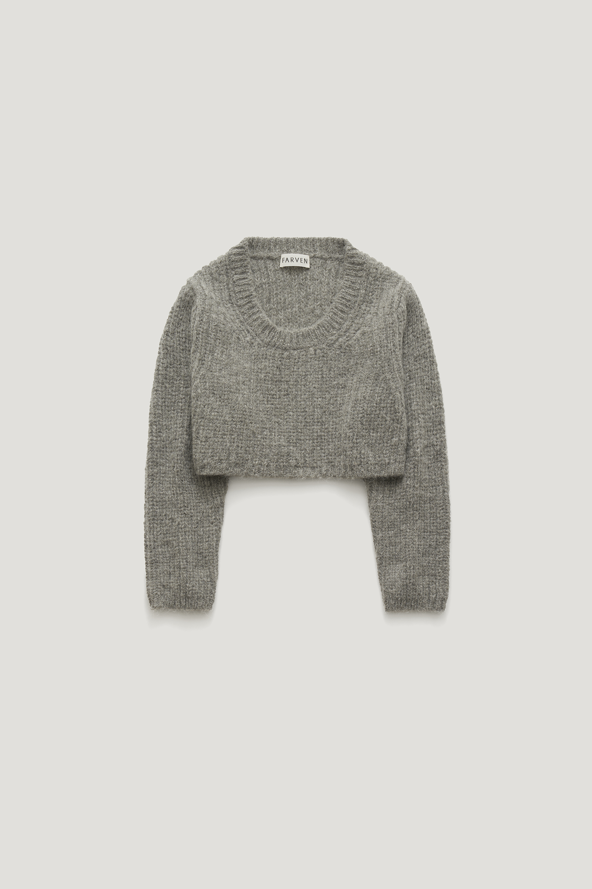 파르벵 BRUT ALPACA CROP KNIT_GRAY / ₩208,000 - 위시버킷