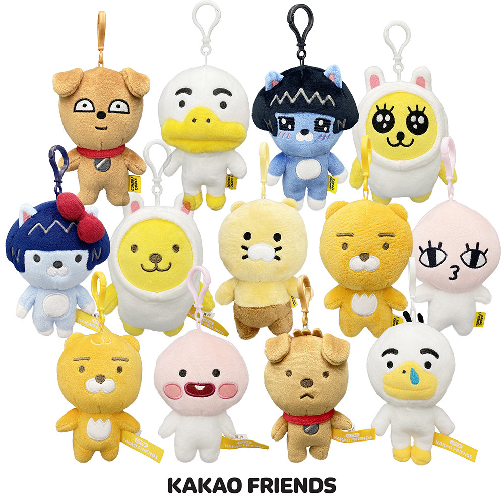 카카오프렌즈 카카오프렌즈 인형 라이언 어피치 춘식이 가방고리 대형 애착인형 - 위시버킷