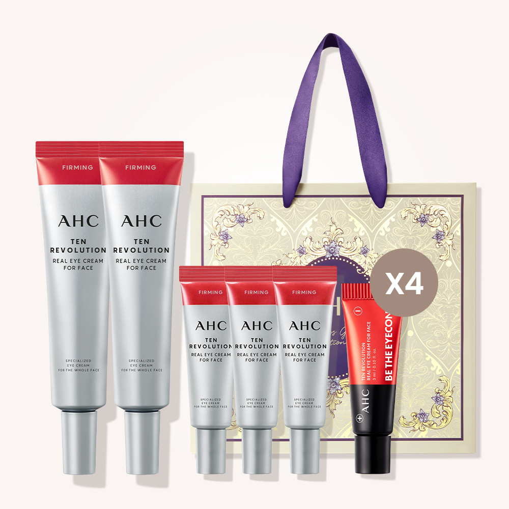 AHC AHC 텐 레볼루션 아이크림 35ml 2개+7ml 3개+텐션에너지키트+선물쇼핑백(추석 한정에디션) - 위시버킷