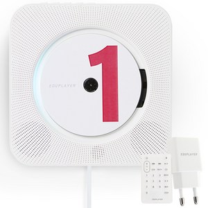 에듀플레이어 에듀플레이어 벽걸이 CD 플레이어, NEW EA10, 화이트 - 위시버킷