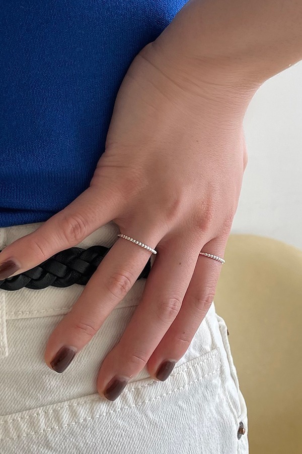 지지 GEEGEE [silver925] tiny ball ring (2color) - 위시버킷