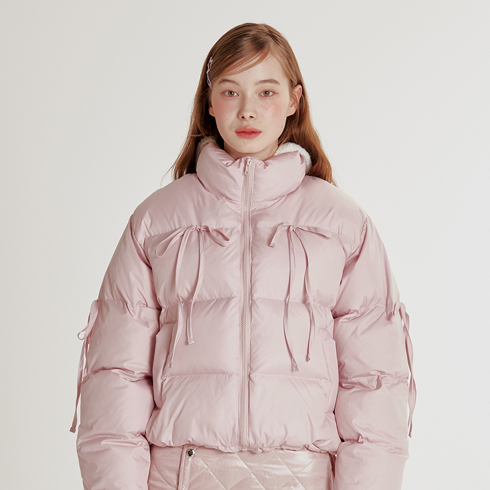 크랭크 RIBBON DUCK DOWN PADDING_PINK - 위시버킷