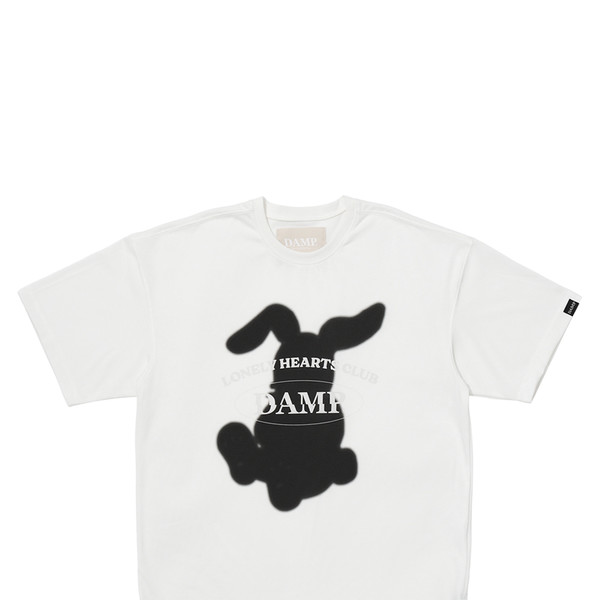 돈애스크마이플랜 DAMP 'RABBIT CLUB' OVERSIZED TEE_WHITE - 위시버킷