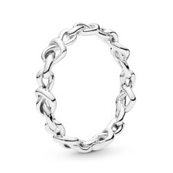 판도라 [판도라] 노티드 하트 실버 반지 198018 - 위시버킷