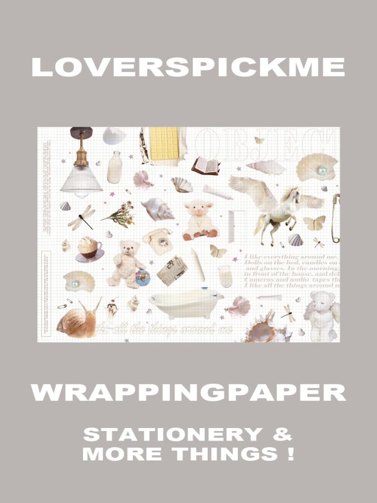 러버스픽미 [LOVERSPICKME] 화이트오브제 랩핑지 - 위시버킷