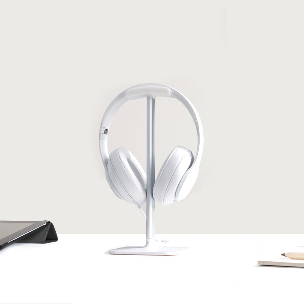 쁘띠끄 헤드셋 거치대 헤드폰 걸이 스탠드 화이트 - 위시버킷