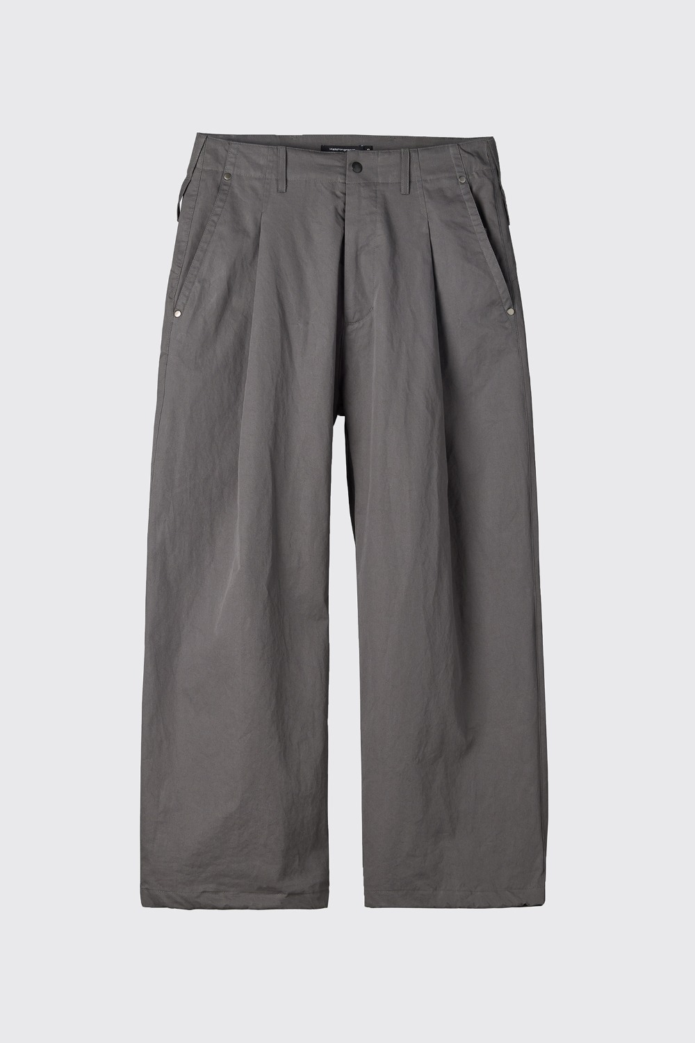 소우이 Deep Pleats Trousers V2 Charcoal - 위시버킷