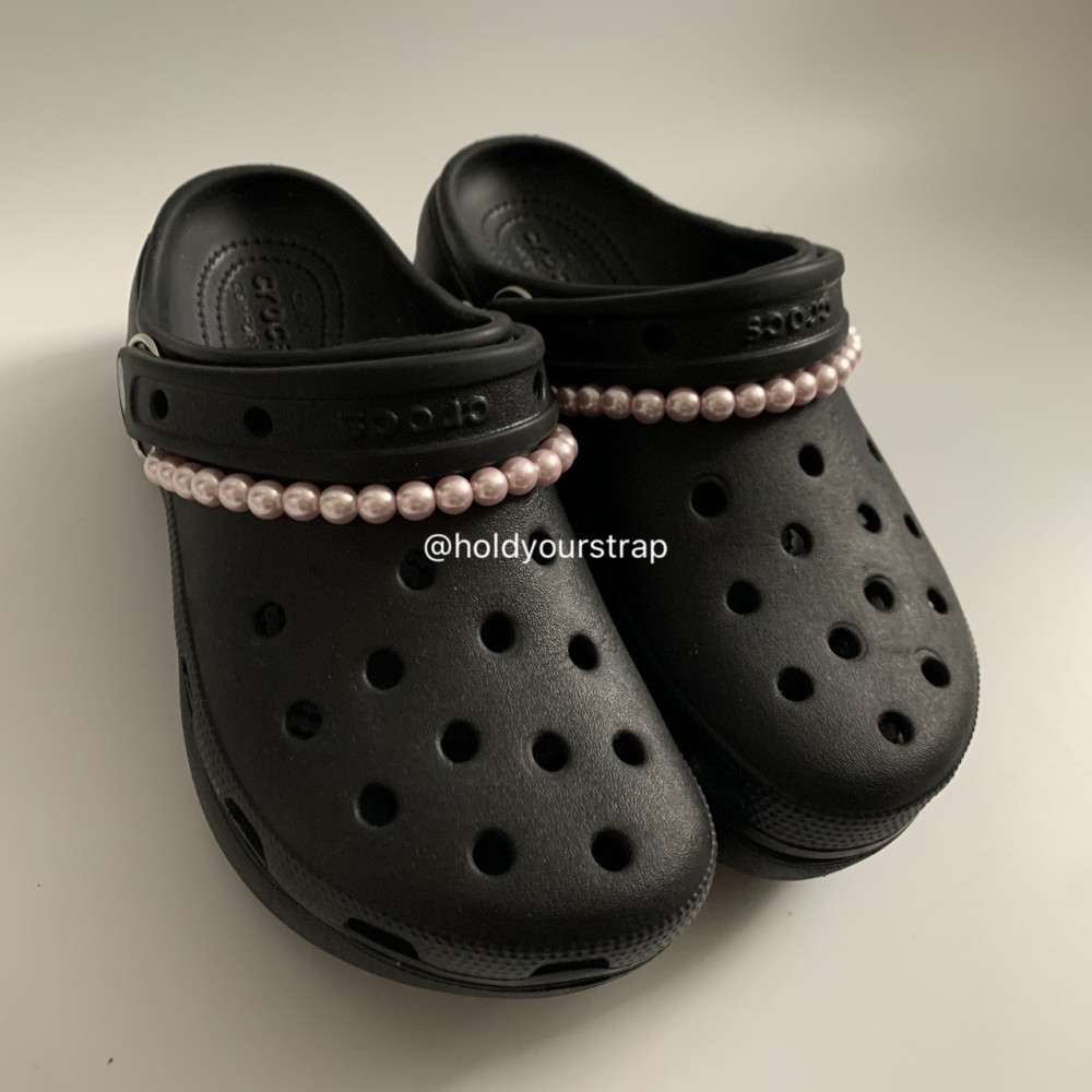 홀드유어스트랩 Pearl Strap Zibitz 진주 스트랩 지비츠/크록스 스트랩 악세사리 인스타 핫템 - 위시버킷