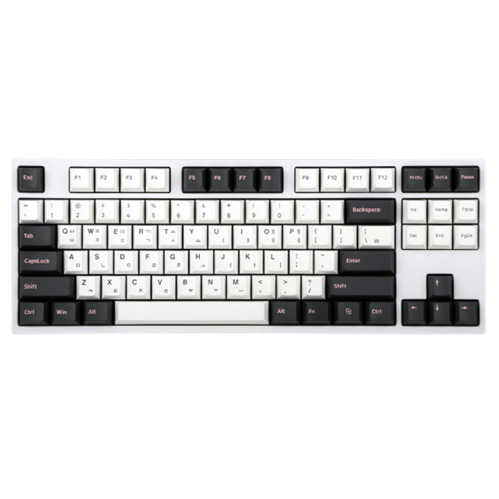 콕스 COX 콕스 COX CK87BT 화이트 황축 이색사출 PBT 텐키리스 기계식 게이밍 키보드 - 위시버킷