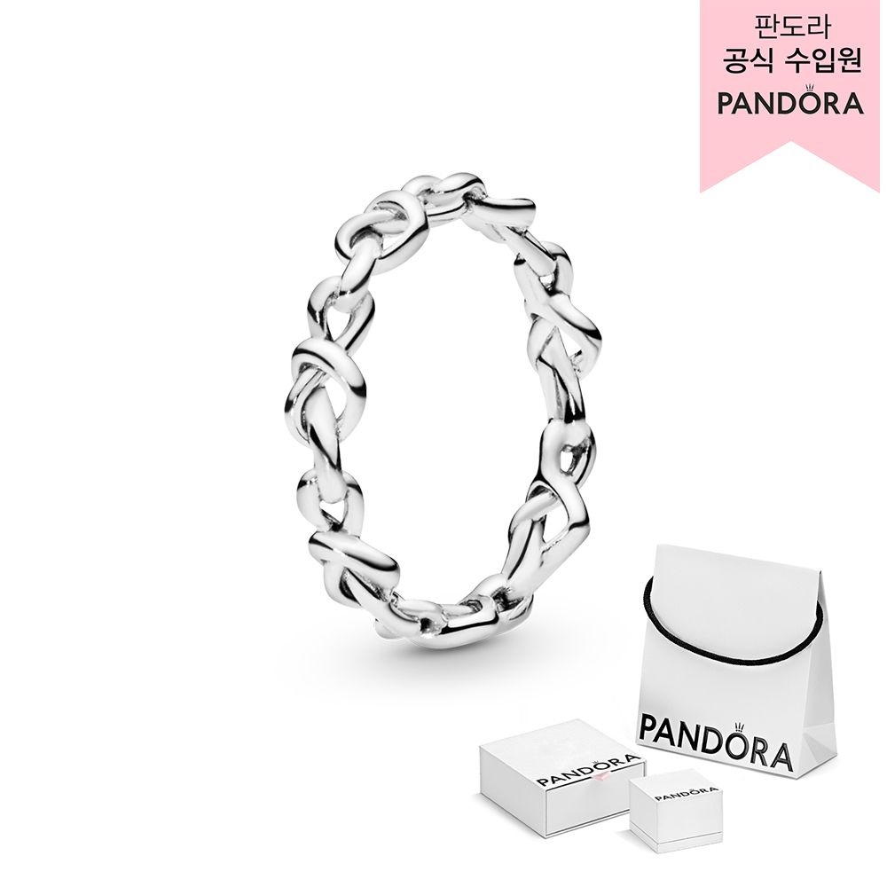 판도라 [백화점 보증서 제공]노티드 하트 링_198018 - 위시버킷