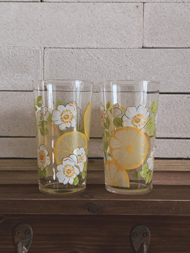 [중고]Lemon glass cup - 위시버킷