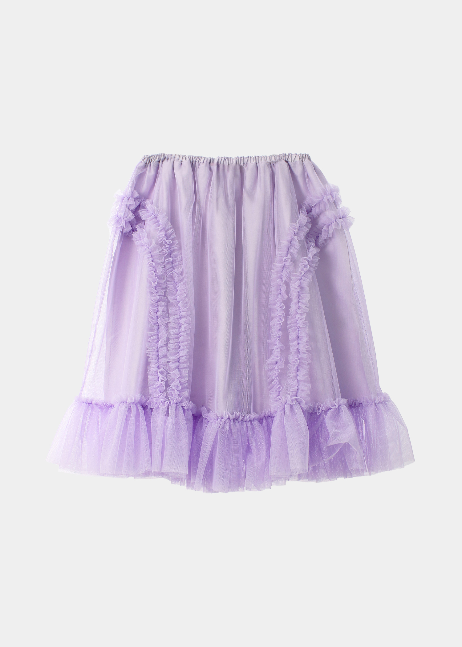 생긴대로 [05.09출고]BANDING RUFFLE SHA SKIRT - PURPLE (3차 재입고) - 위시버킷