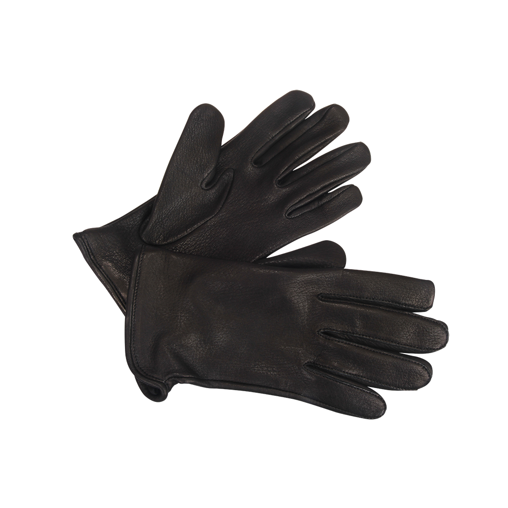 밴슨 Roper D150 Gloves - Unlined Black Naked Deerskin Gloves with Beaded ...