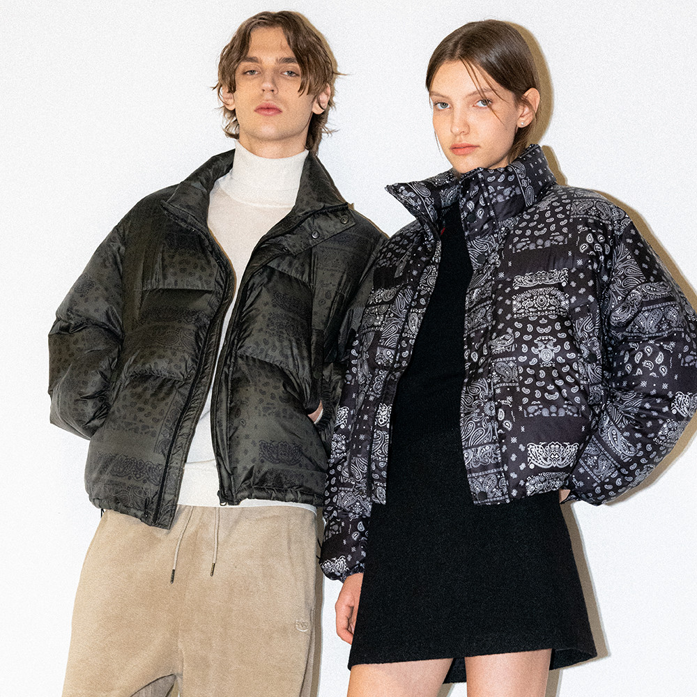 제너럴아이디어 [제너럴아이디어 UNISEX] 페이즐리 덕다운 푸퍼 [2COL] / SBC4U07008 - 위시버킷