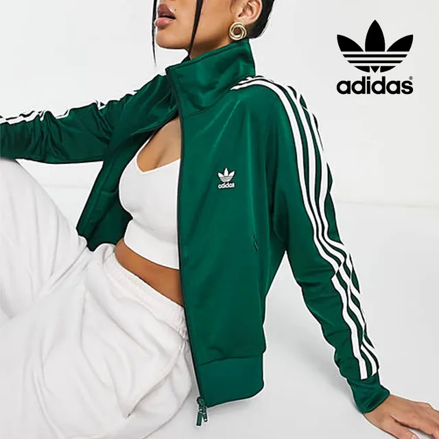 아디다스 아디다스 파이어버드 져지 다크 그린 여성 오리지널 아디컬러 클래식 트랙탑 IB7404 - 위시버킷