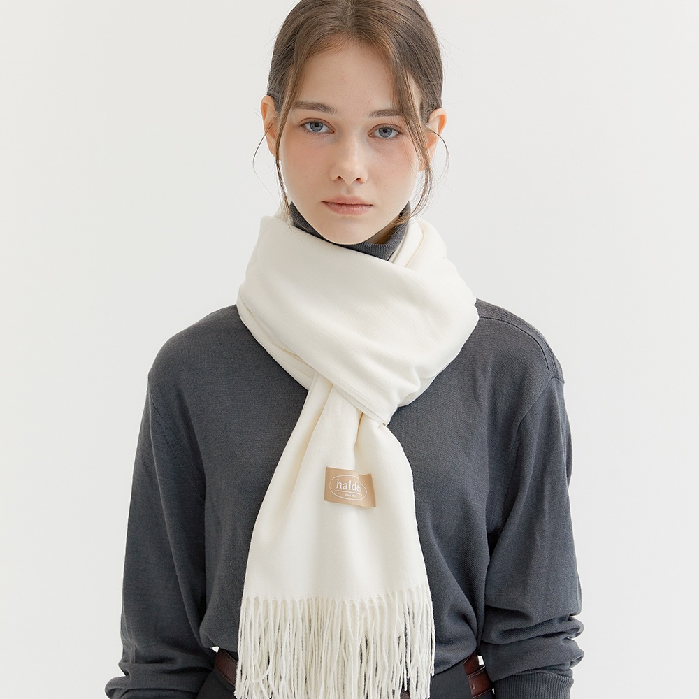 할렌 solid soft muffler (M027_ivory) - 위시버킷