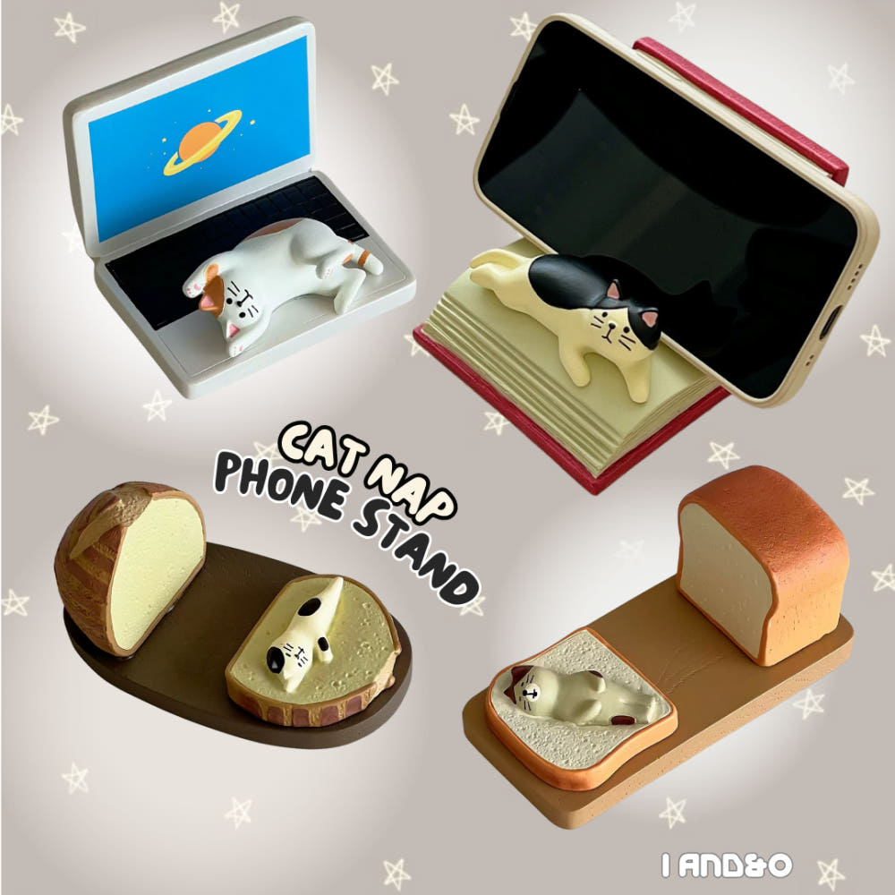 아이앤드오 아이앤드오 4TYPE Cat Nap Stand 고양이 핸드폰거치대 - 위시버킷