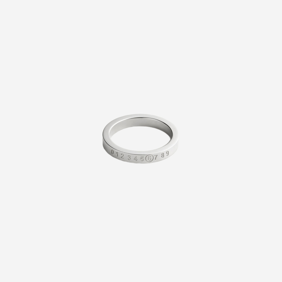 엠엠식스 (W) MM6 Maison Margiela Numeric Minimal Signature Ring Shiny ...