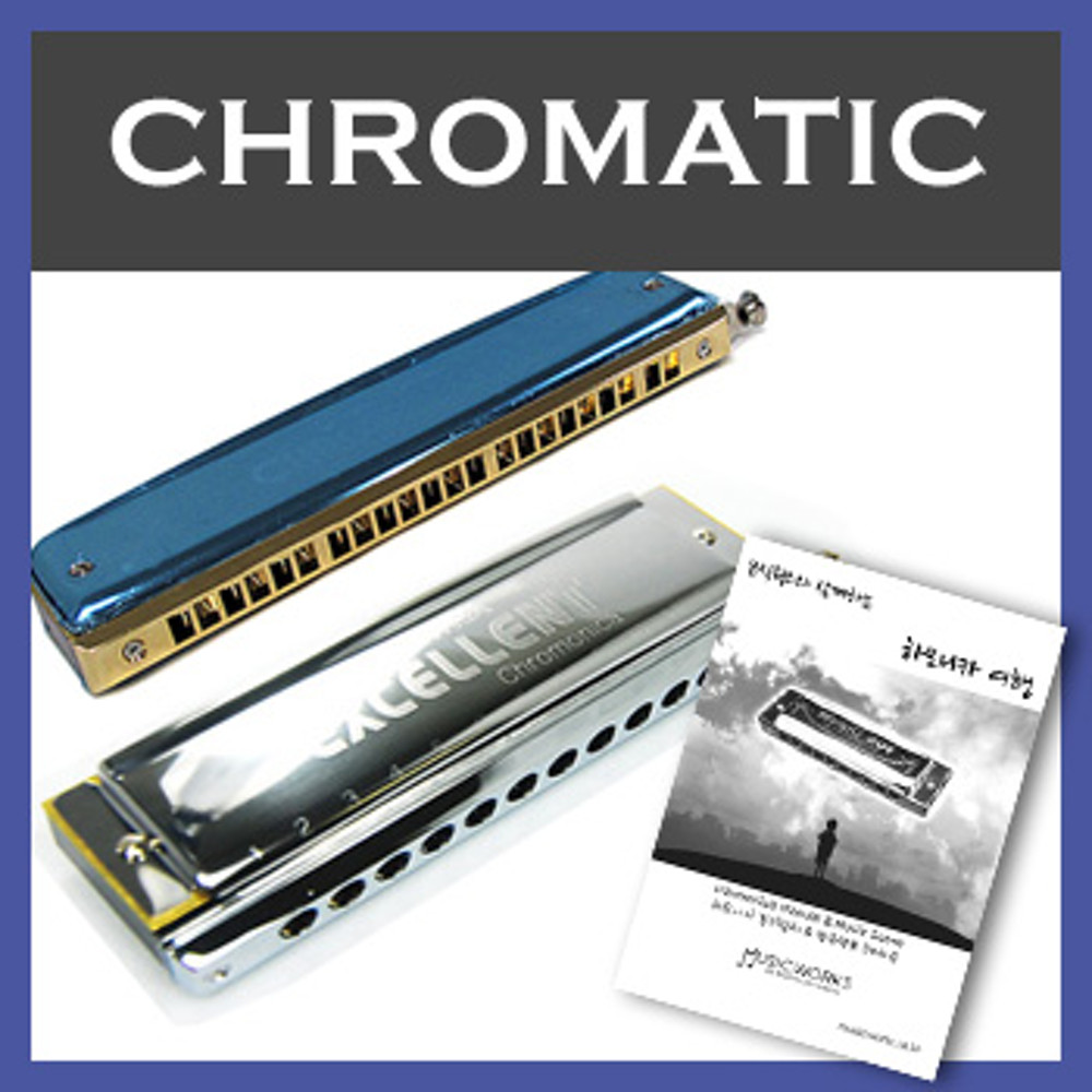 미화 미화 크로매틱 하모니카 22h/ 48R 반음 연주 크로메틱 크로모니카 - 위시버킷
